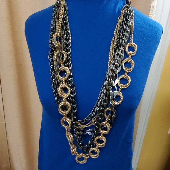 Ann Taylor | Jewelry | New Ann Taylor Multistrand Chainlink Necklace 38 ...